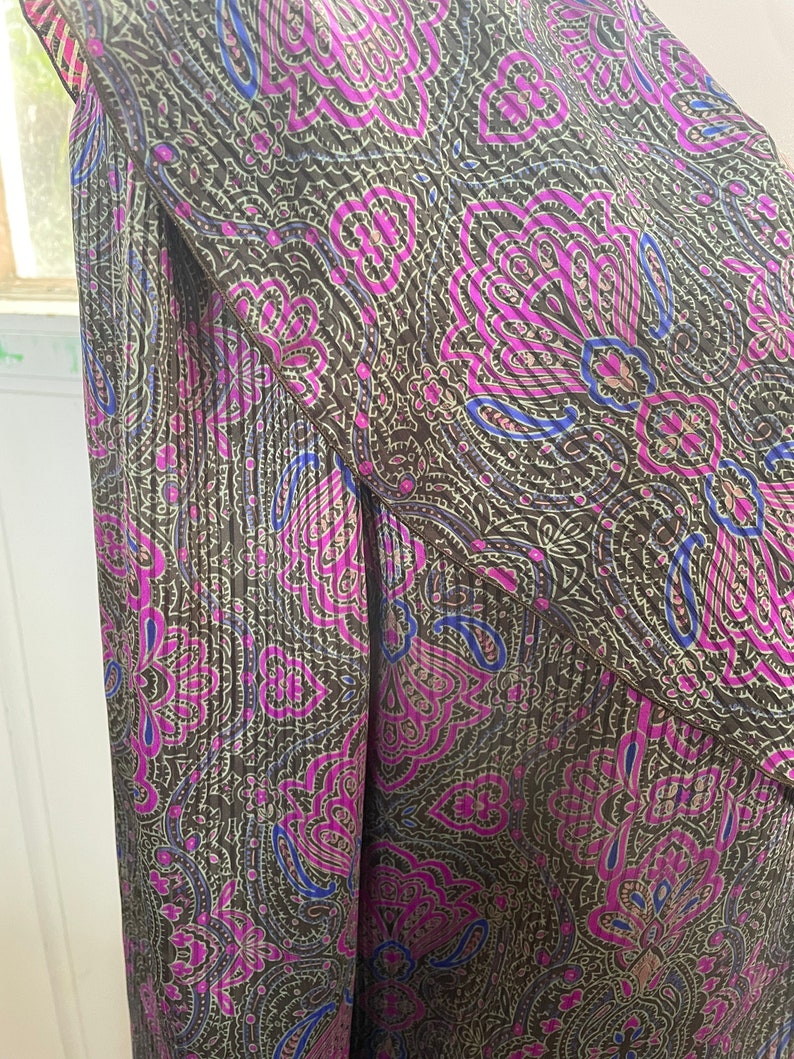 1980's Bohemian 2 Piece Skirt Suit , Wide Padded Shoulders, Made in ...