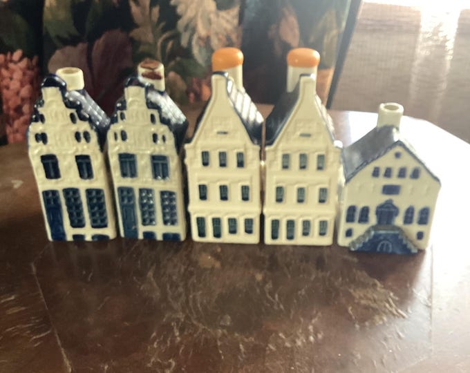 KLM Delft Houses, Simon Rynbende & Sons , BOLS, Apricot Brandy Liqueur ...
