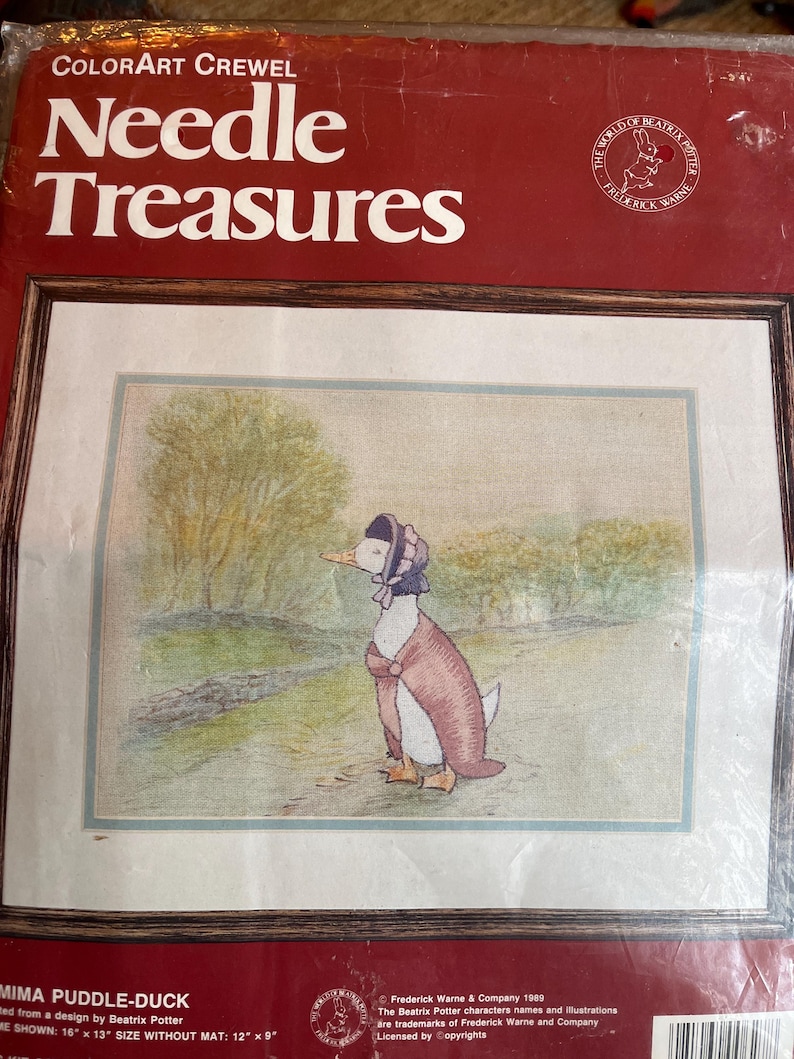 Jemima Puddle-duck, Beatrix Potter, Needle Treasures Colorart Crewel ...