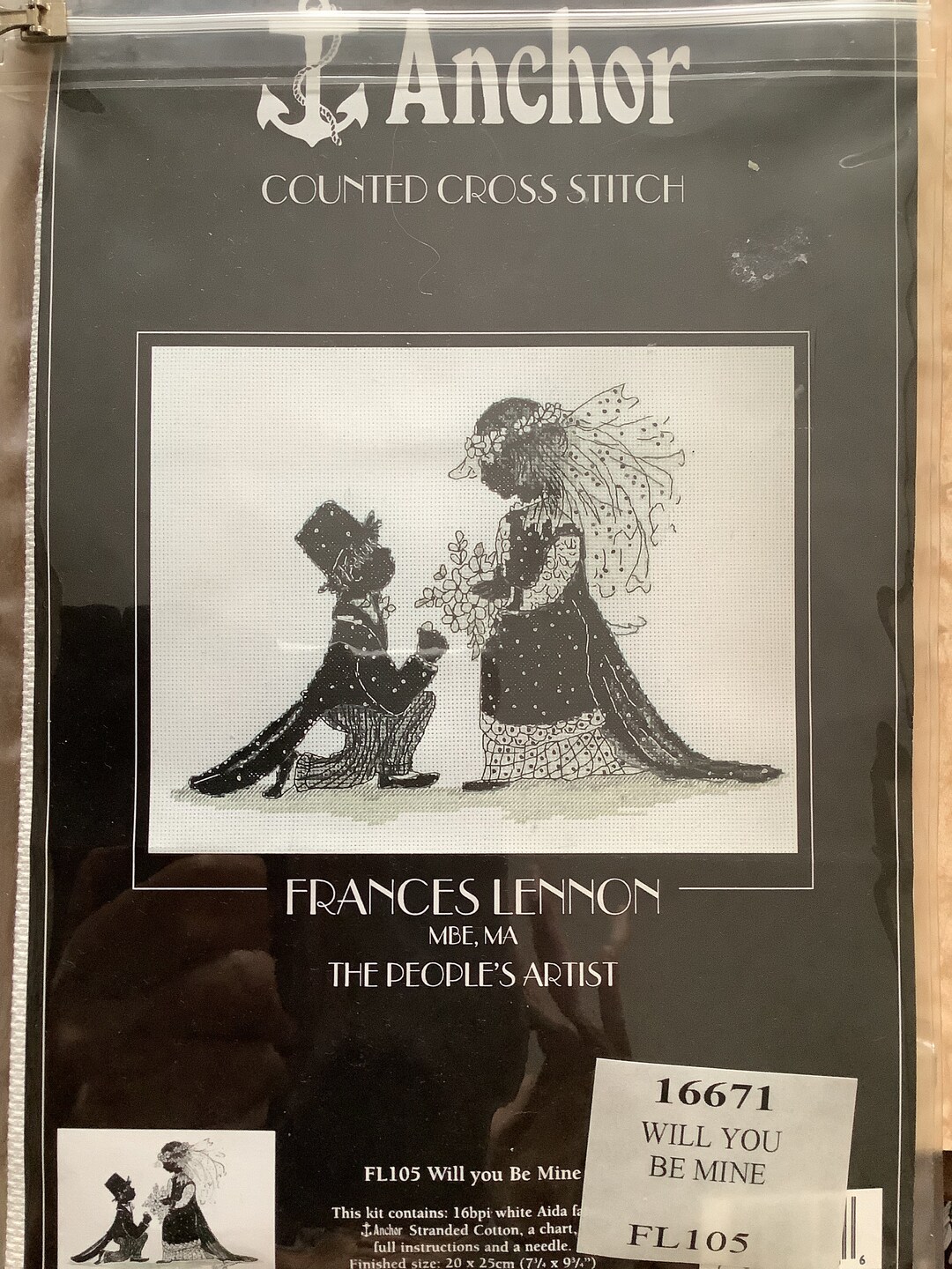 Frances Lennon Anchor Cross Stitch Kit , Will You Be Mine, FL105 - Etsy