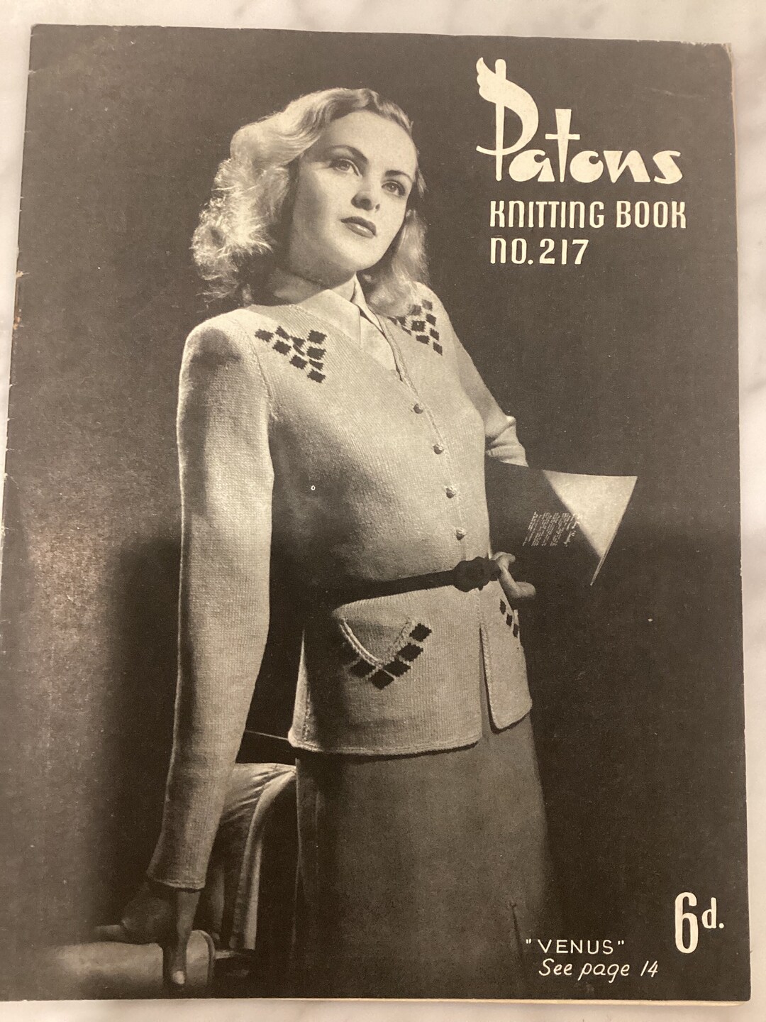 Original 1940's Patons Knitting Pattern Book, No 217 Knitted Tops ...