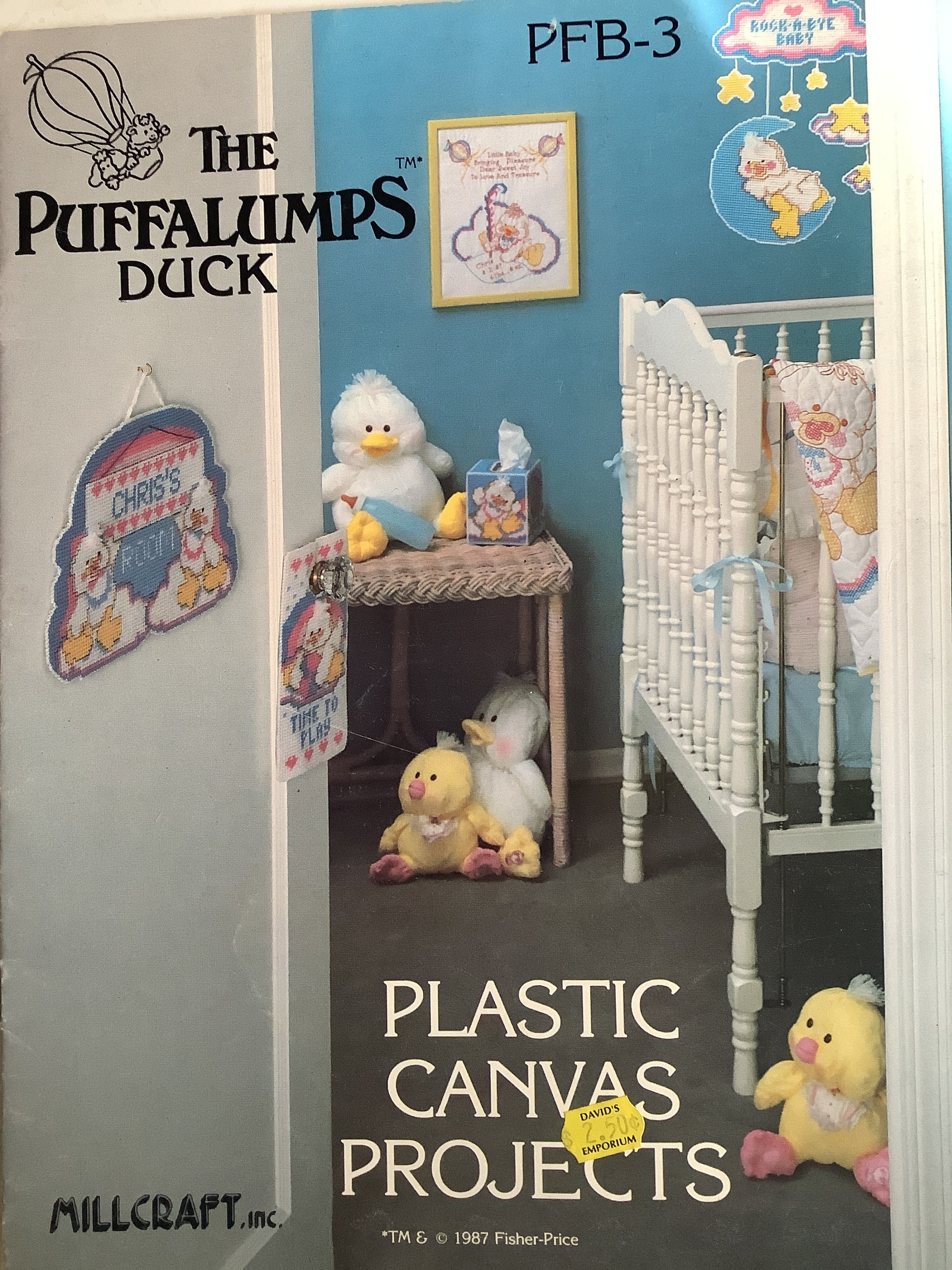 Fisher Price Puffalumps Duck Needlepoint Pattern Plastic | Etsy