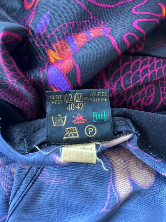 1970s Oriental Dragon Smoking Jacket Robe Made in Bri… - Gem