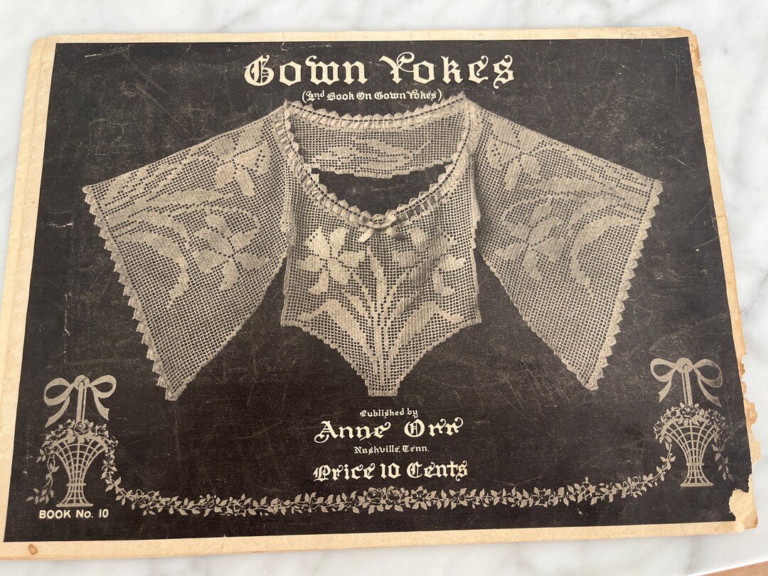 Original Antique Gown Yokes C1919 Anne Orr Booklet, Collars, Boudoir Jacket - Etsy
