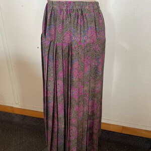1980's Bohemian 2 Piece Skirt Suit , Wide Padded Shoulders, Made in ...