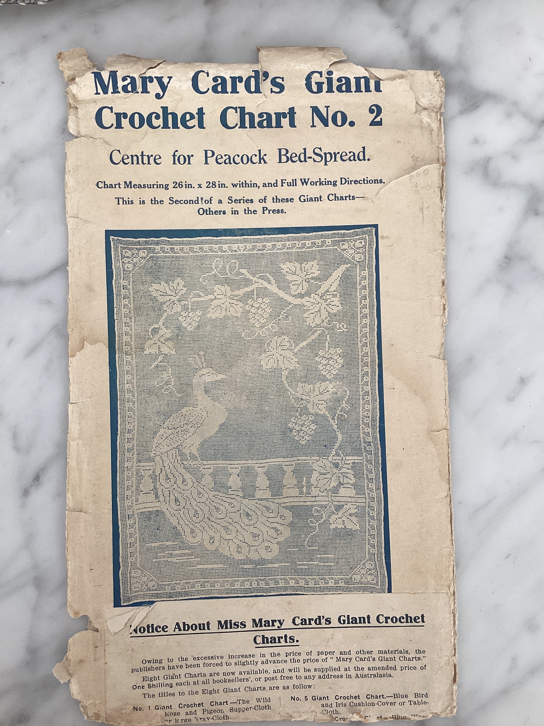 Mary Card’s Giant Crochet Charts, Chart No 2, Chart No 3, Centre for ...