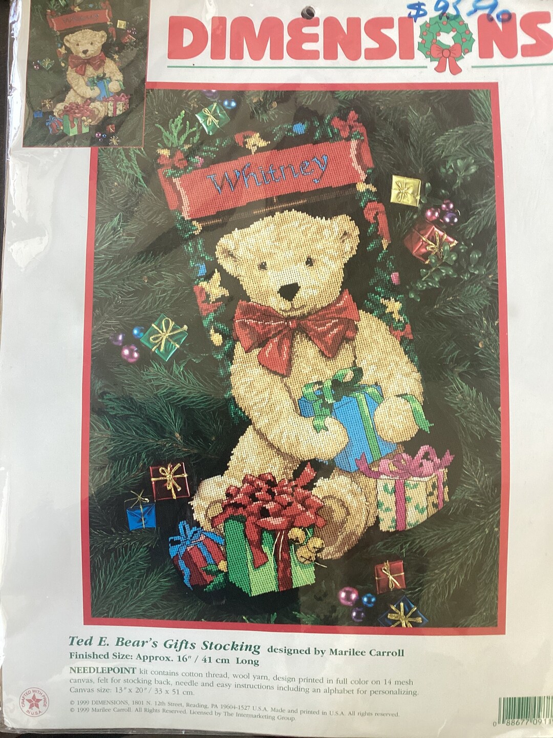 Vintage Dimensions Needlepoint Kit, Beary Tales Do Come True, Sunset ...