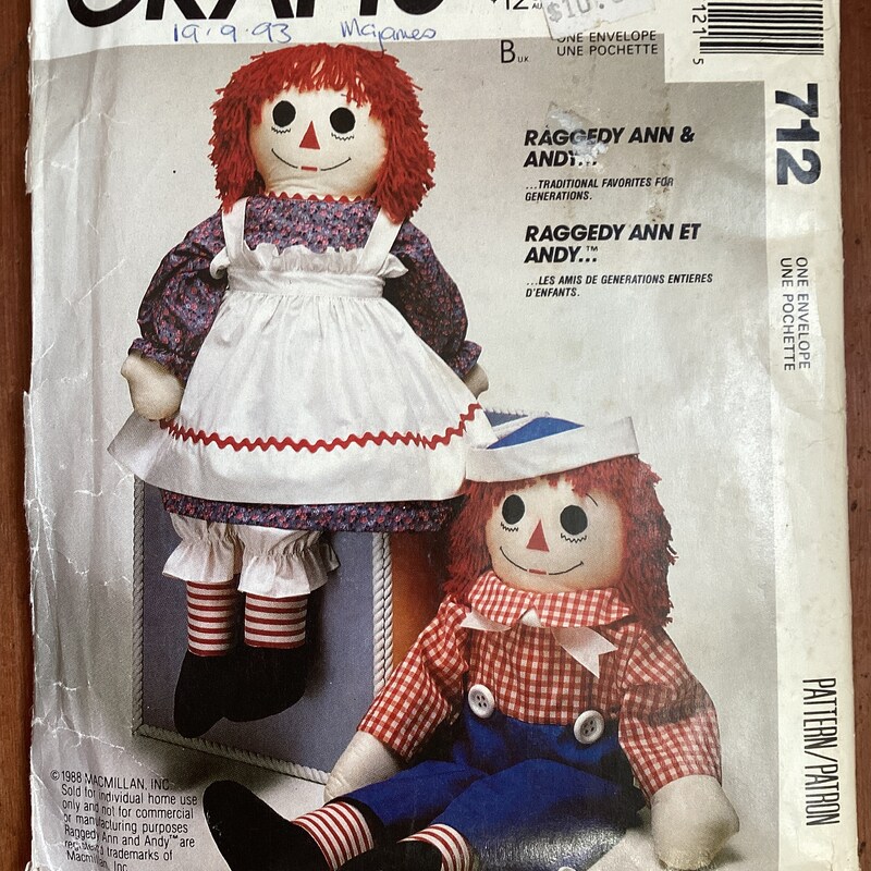 Raggedy Doll Pattern - Etsy