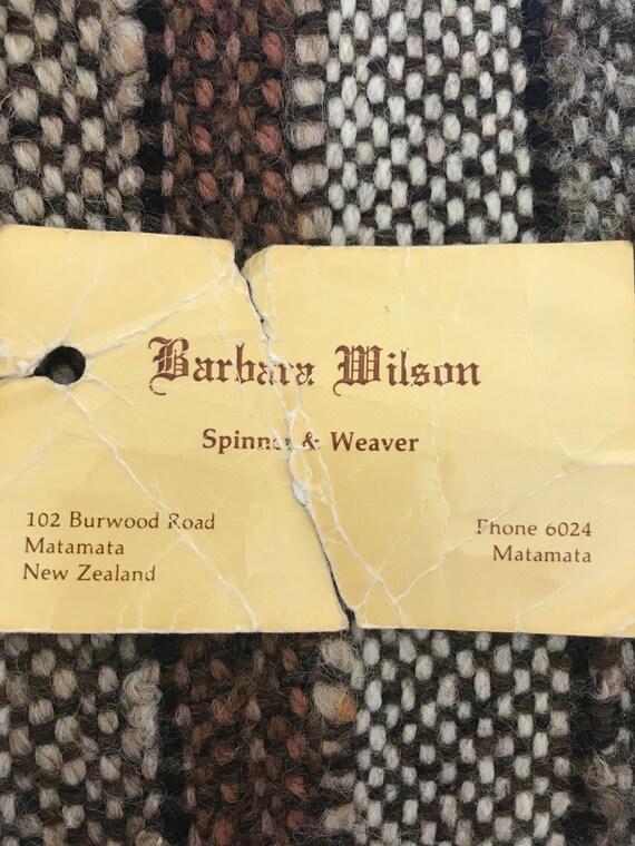 1970s Barbara Wilson handwoven New Zealand Wool Ponch… - Gem