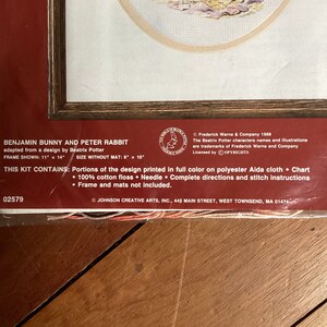 Benjamin Bunny and Peter Rabbit, Beatrix Potter, Needle Treasures ...