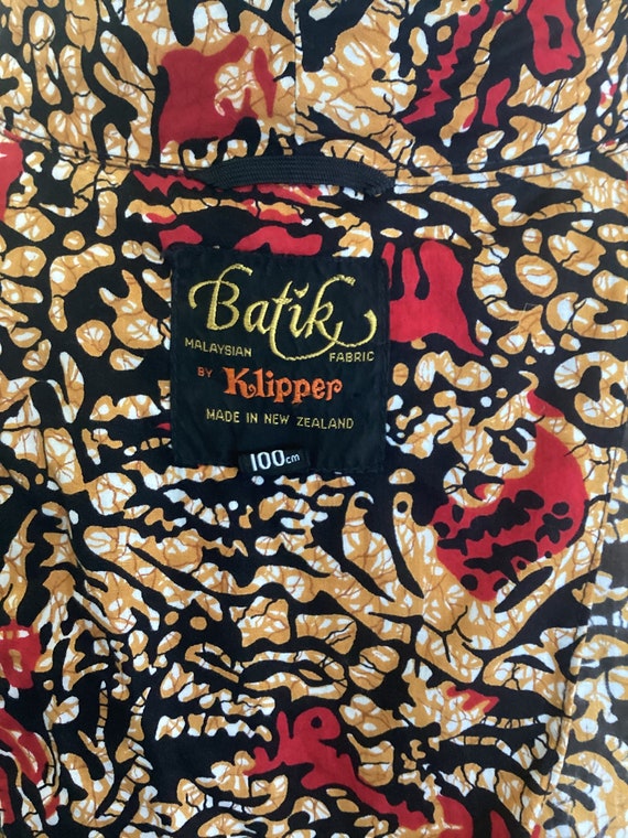 1970's Mens Summer Funky Malaysian Batik Robe Made i… - Gem