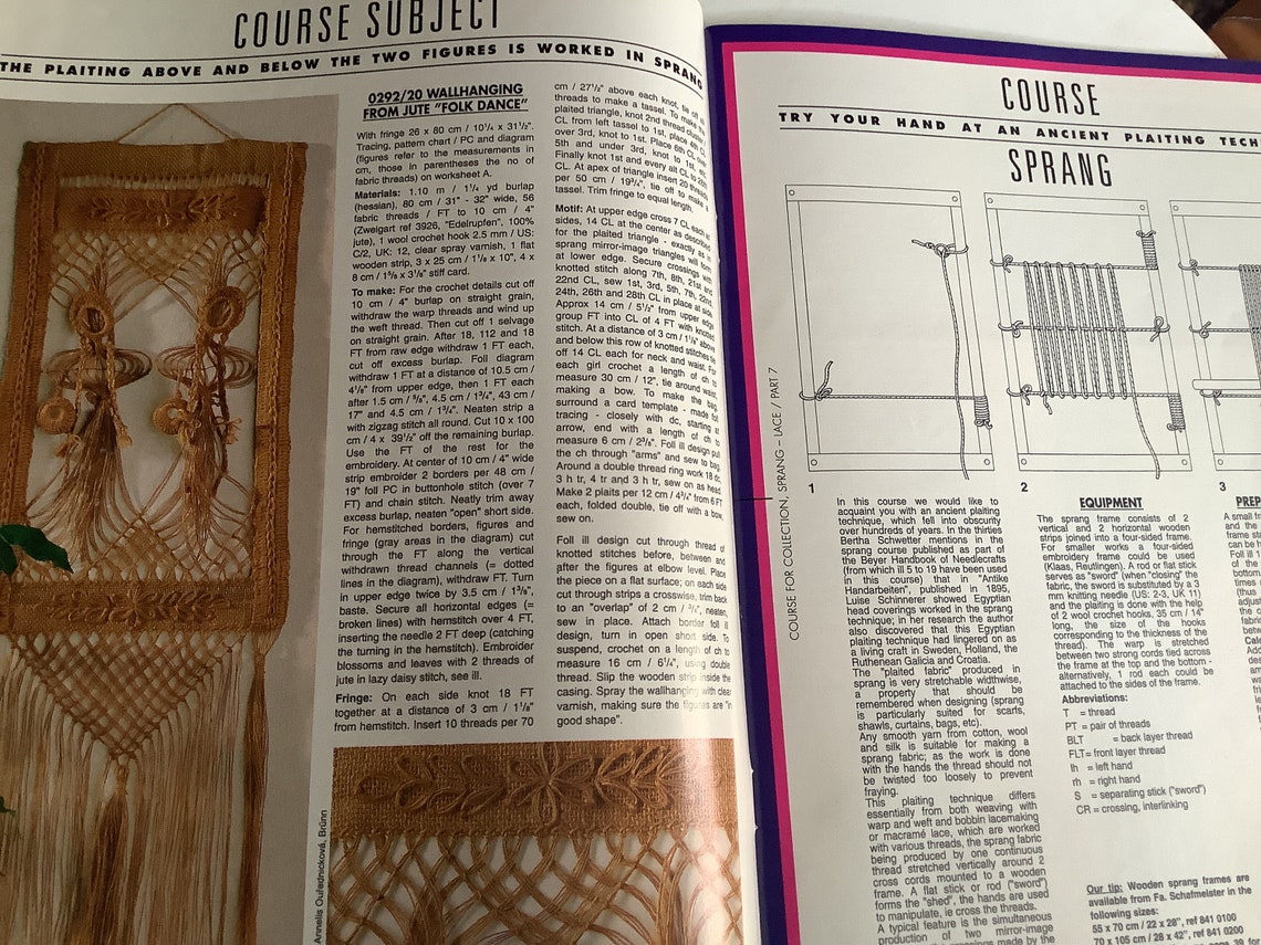 Anna Burda Knitting & Needlecraft Magazine schwalm Embroidery - Etsy