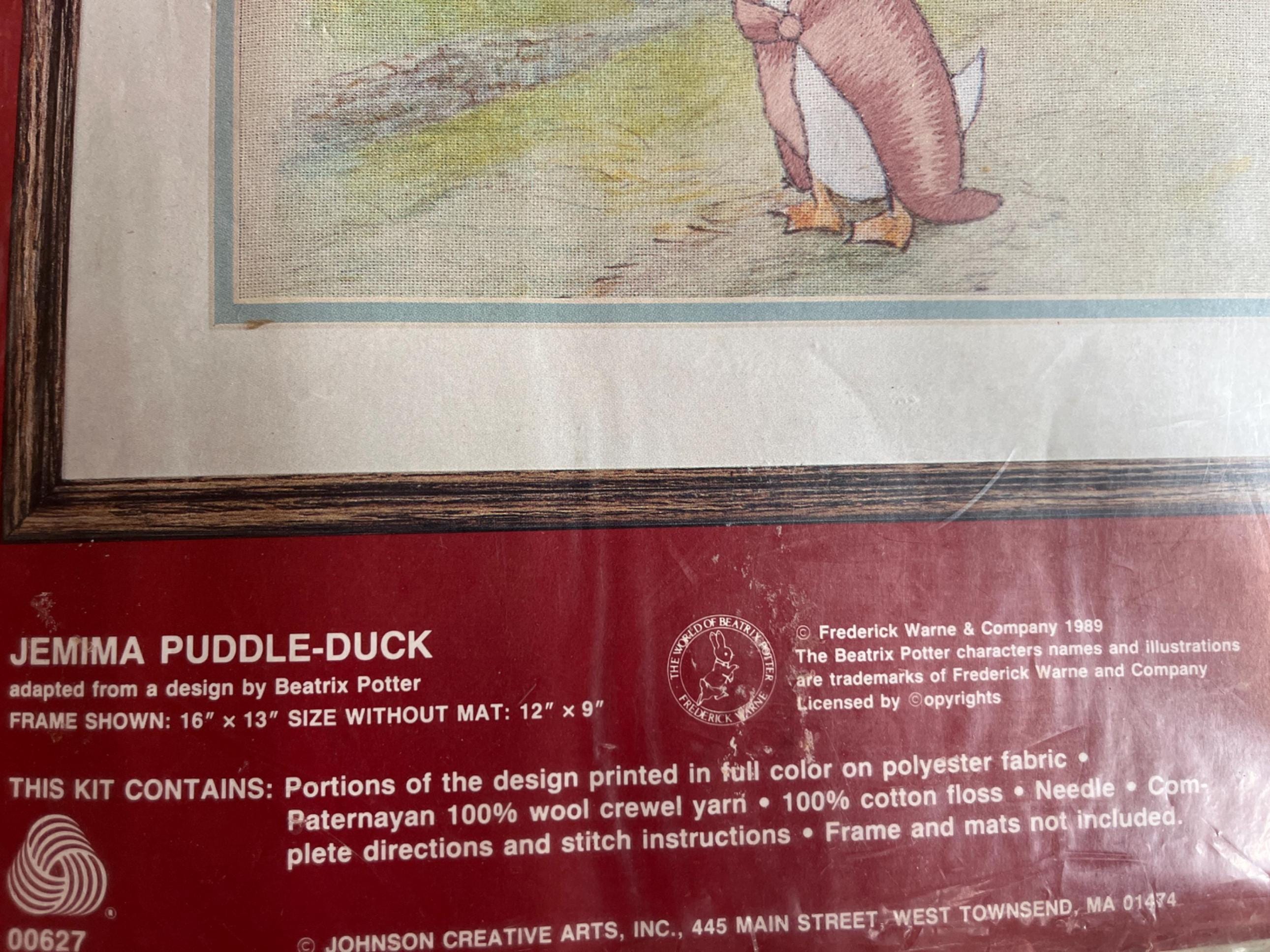 Jemima Puddle-duck, Beatrix Potter, Needle Treasures Colorart Crewel ...