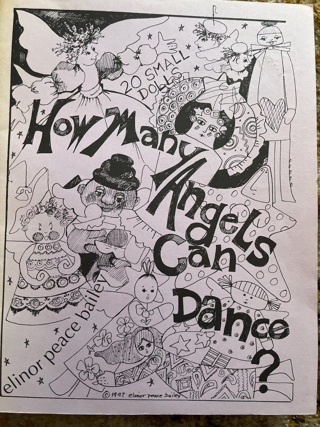 Rare Elinor Peace Bailey Doll Pattern Book " How Many Angels Can Dance ...