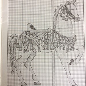 HTF Fantasy Horses Counted Cross Stitch Chart Pattern 1990 Cross My ...
