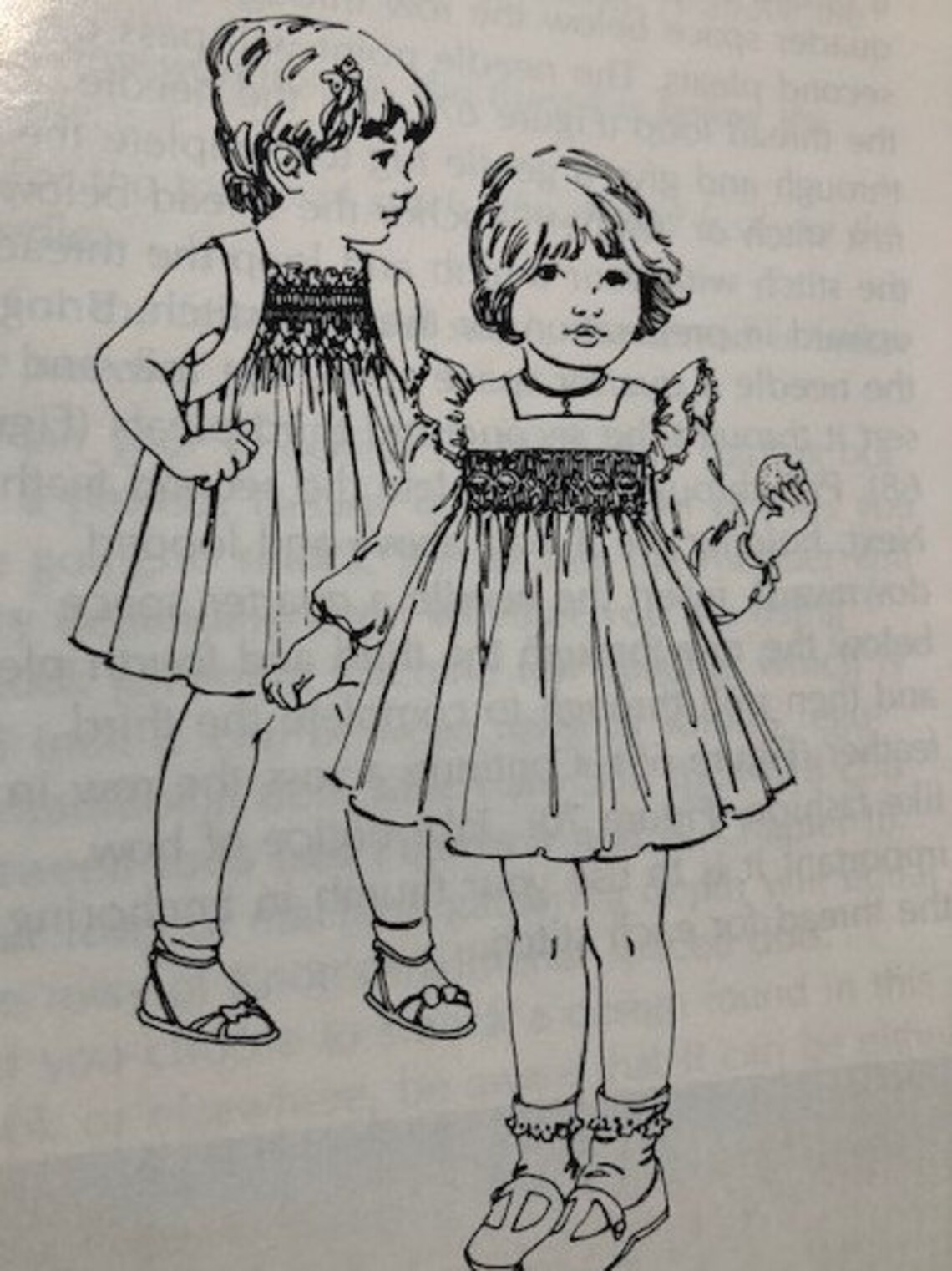 SALE: Pinafore & Sundress Grace L. Knott Sewing Pattern, Smocking ...