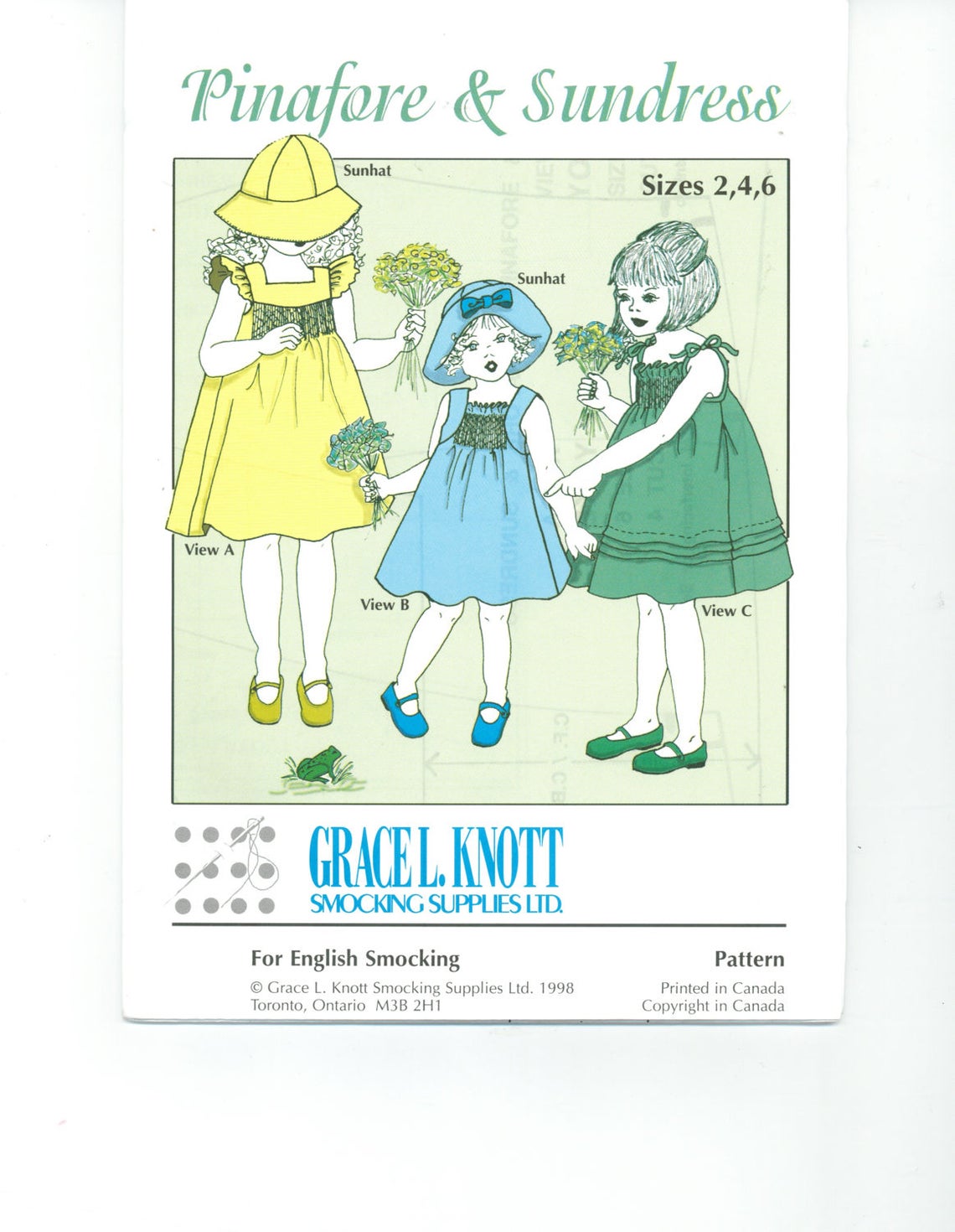 SALE: Pinafore & Sundress Grace L. Knott Sewing Pattern, Smocking ...