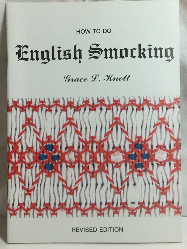 How to Do English Smocking Booklet by Grace L. Knott, Smocking Dots - Etsy