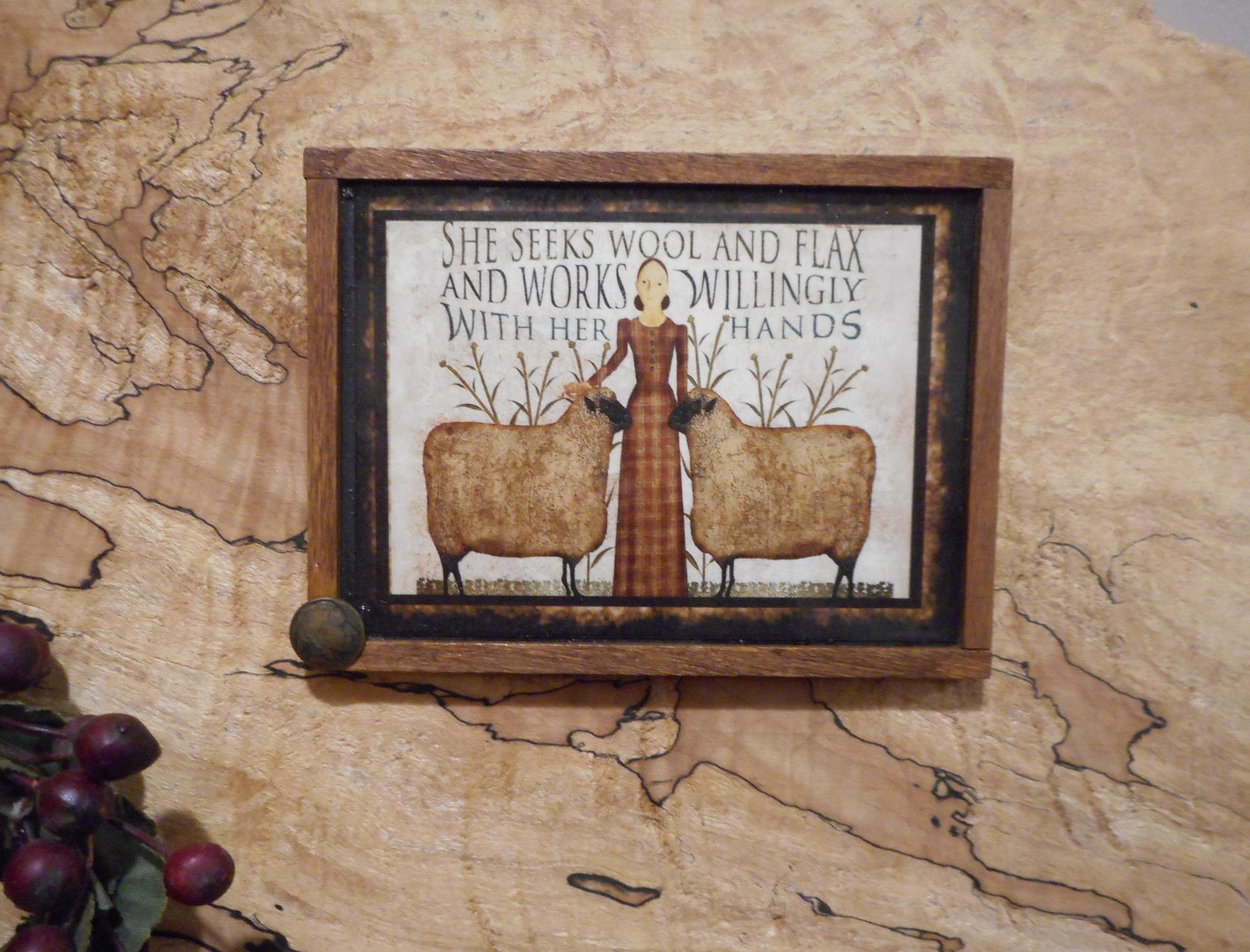 Magnet: Unique Primitive Rustic 3 by 4 Framed Magnet/wall - Etsy