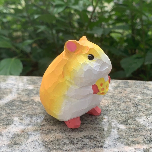 Wooden Hamster Ornament - Etsy