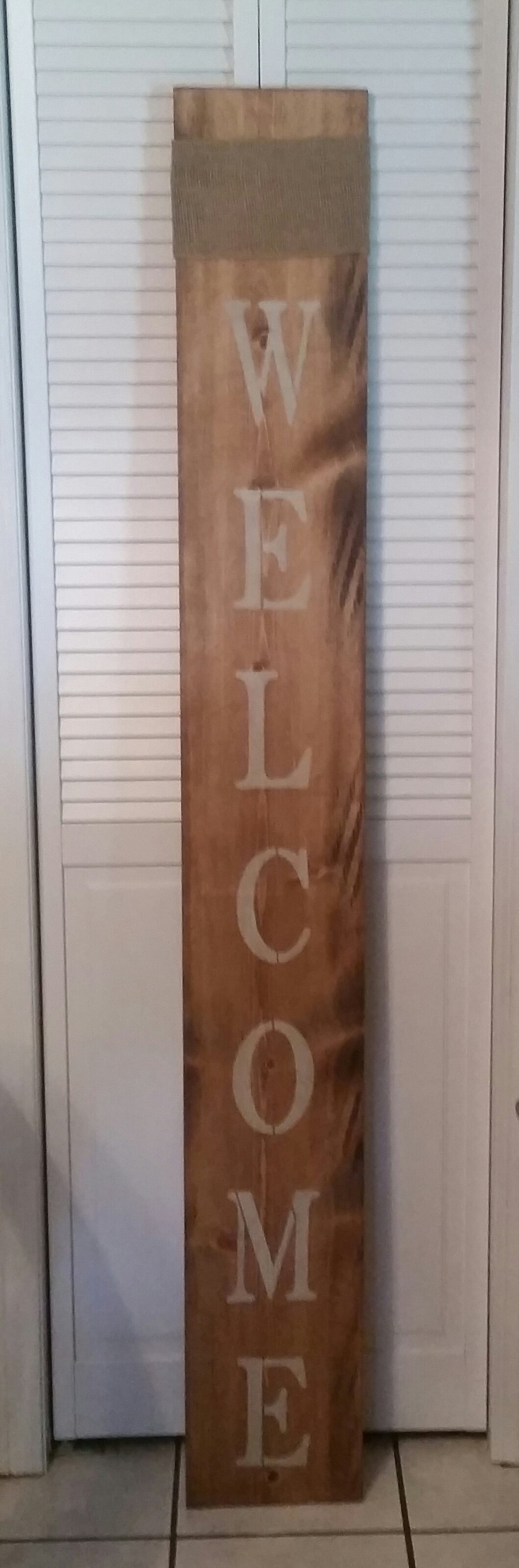 Welcome Sign Tall Welcome Sign 6 Feet Tall Welcome Sign | Etsy