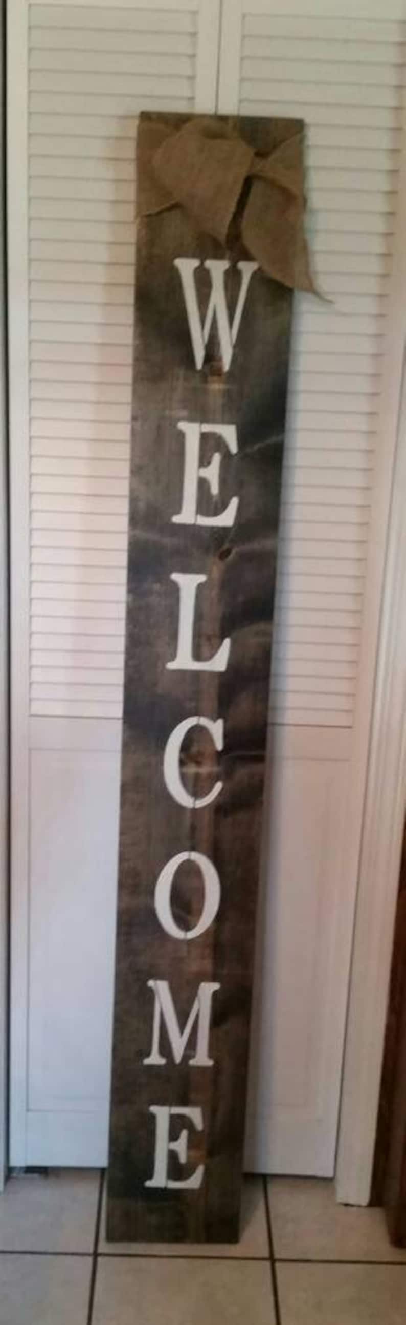Welcome Sign Tall Welcome Sign 6 Feet Tall Welcome Sign | Etsy