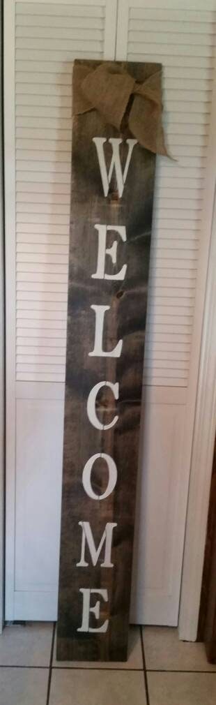 Welcome Sign Tall Welcome Sign 6 Feet Tall Welcome Sign | Etsy