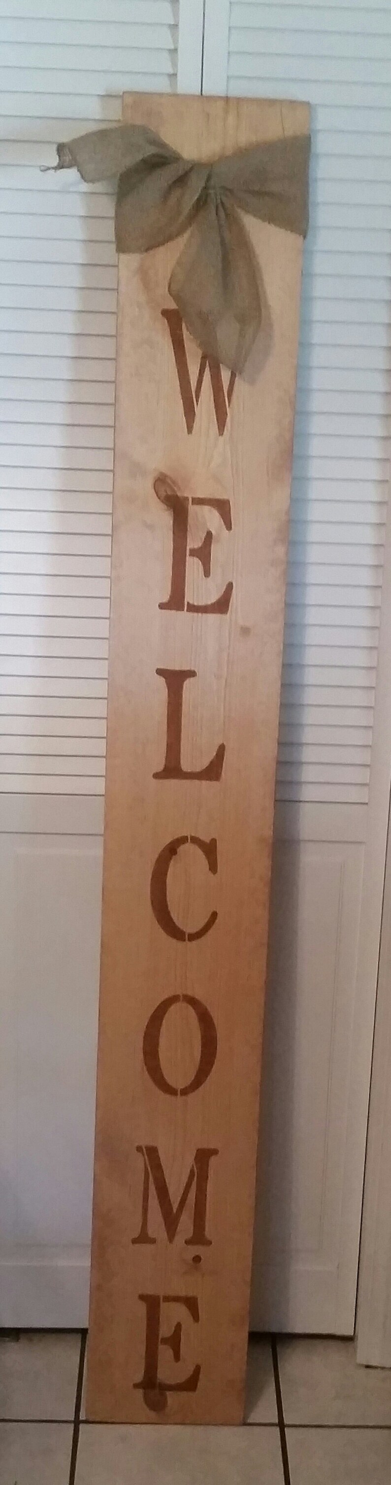 Porch Sign Tall Welcome Sign 6 Feet Tall Welcome Sign | Etsy