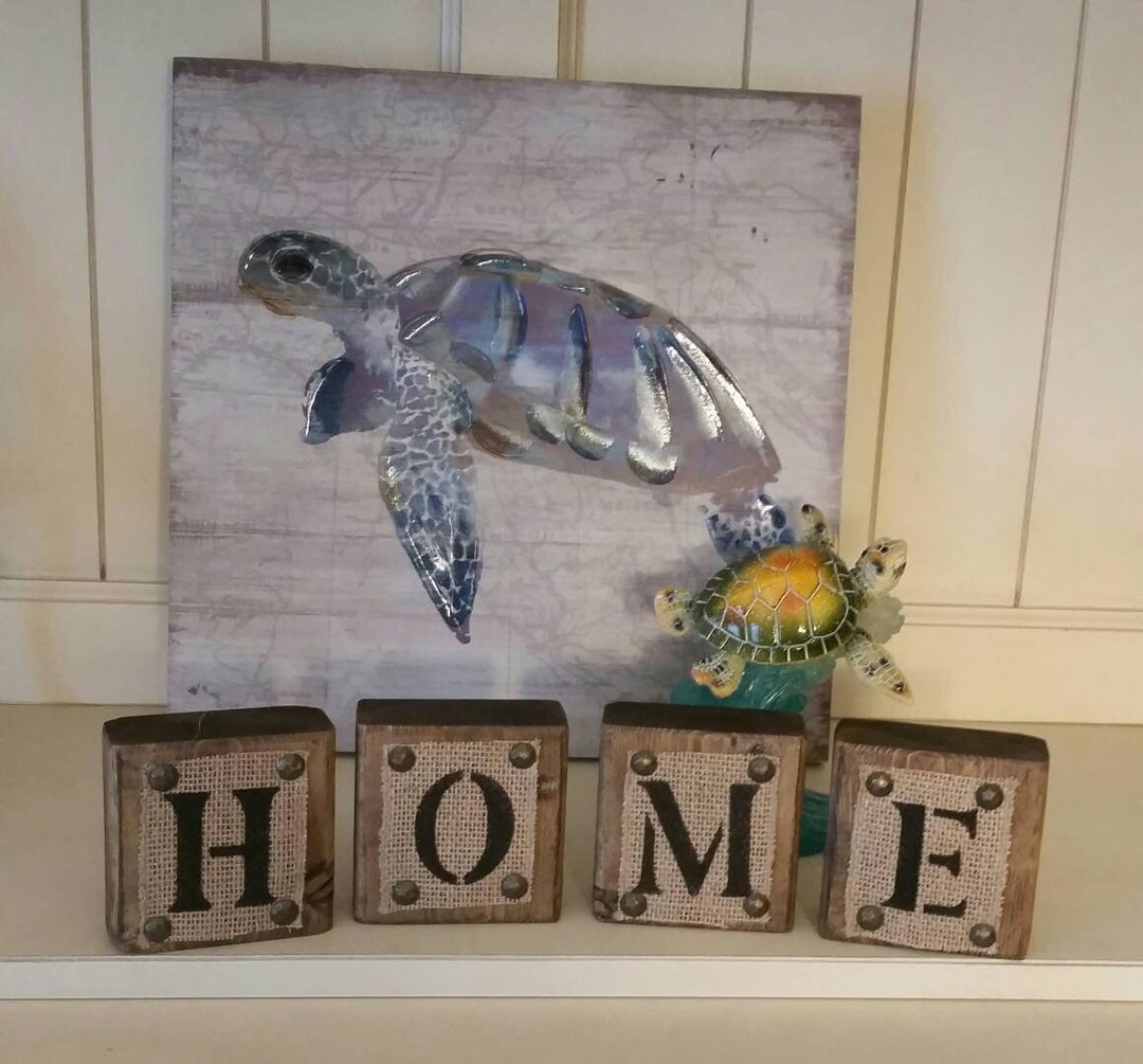 Personalize Block Letters With Burlap Family Name Blocks Farmhouse ...