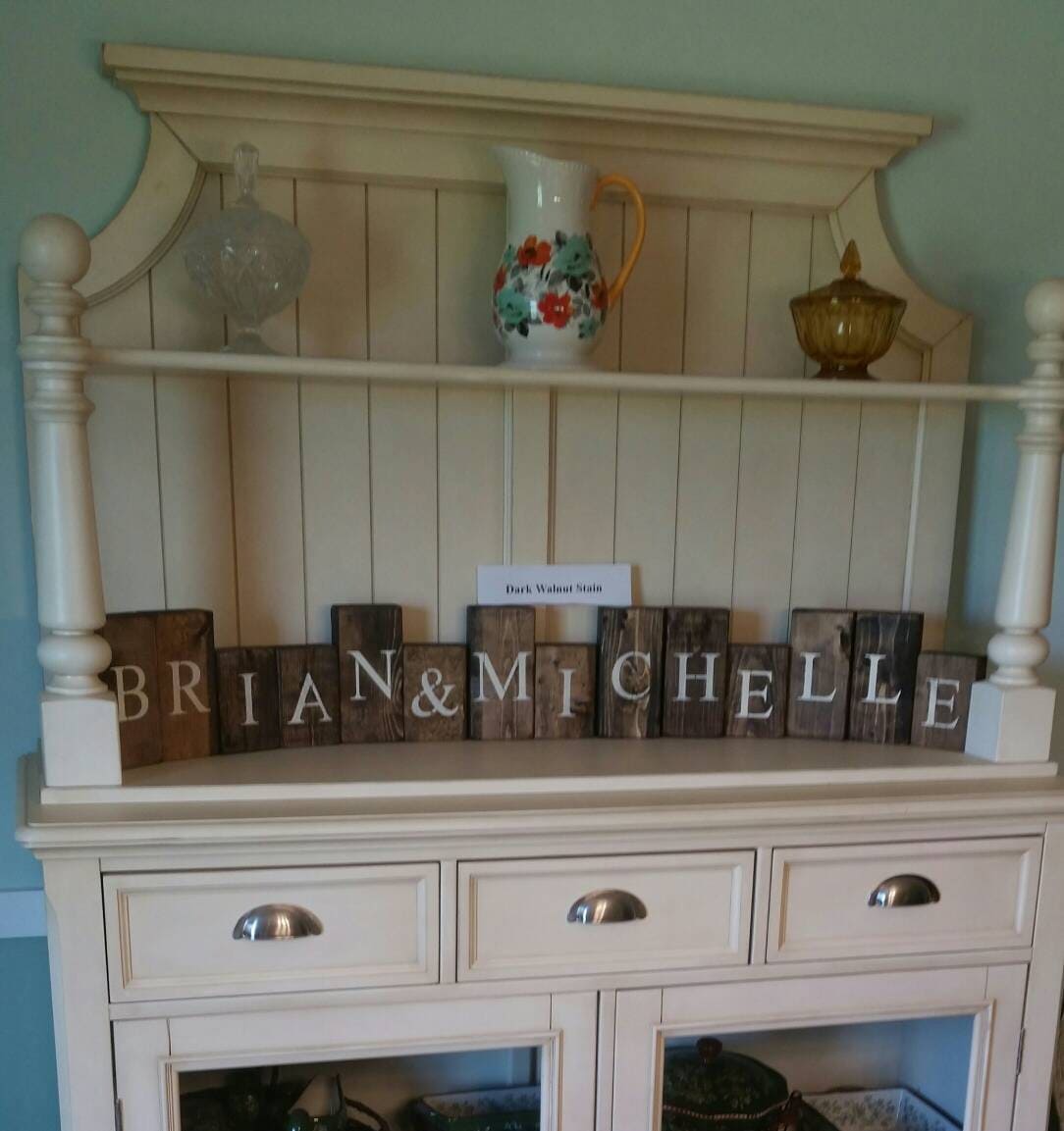 Personalized Block Letters Custom Wood Letter Blocks Shelf - Etsy