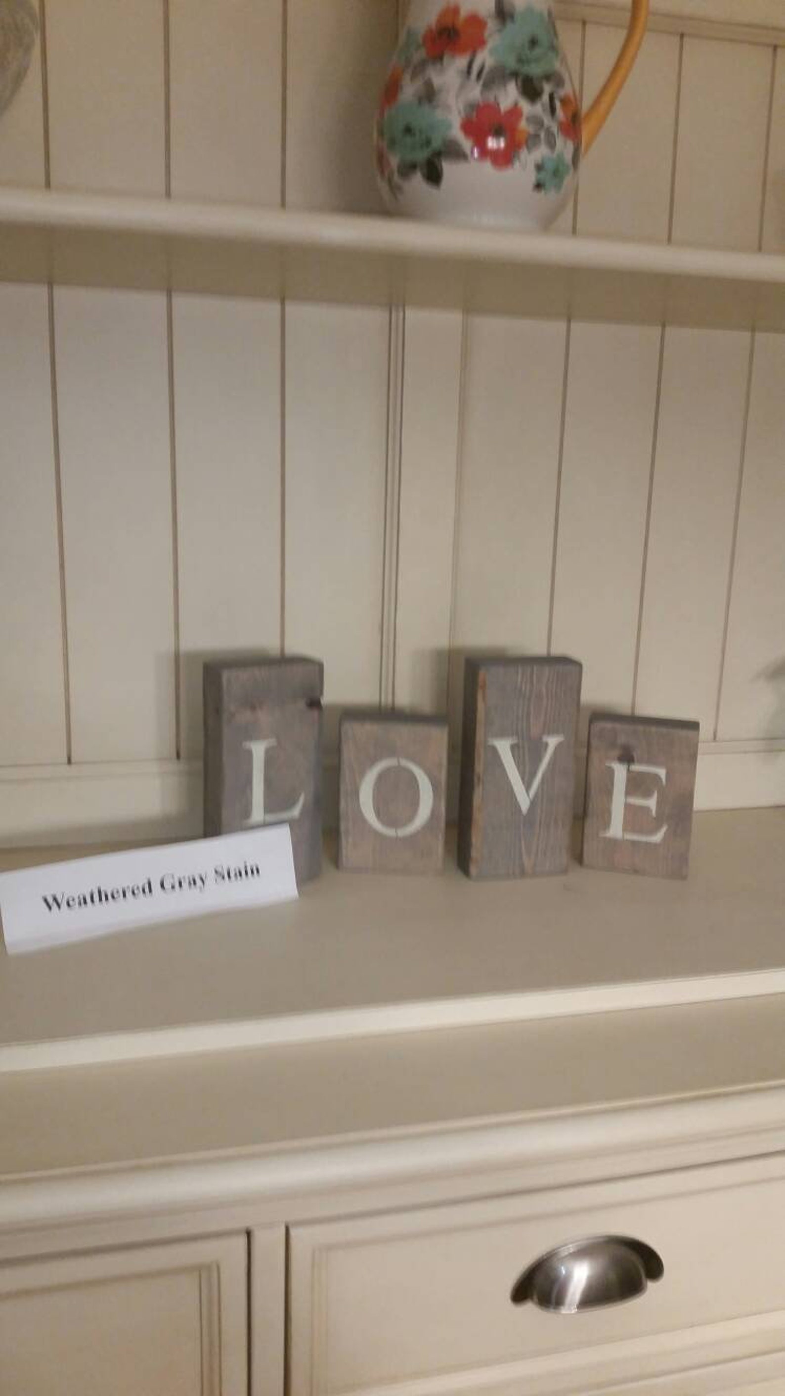 Personalized Block Letters Custom Wood Letter Blocks Shelf | Etsy