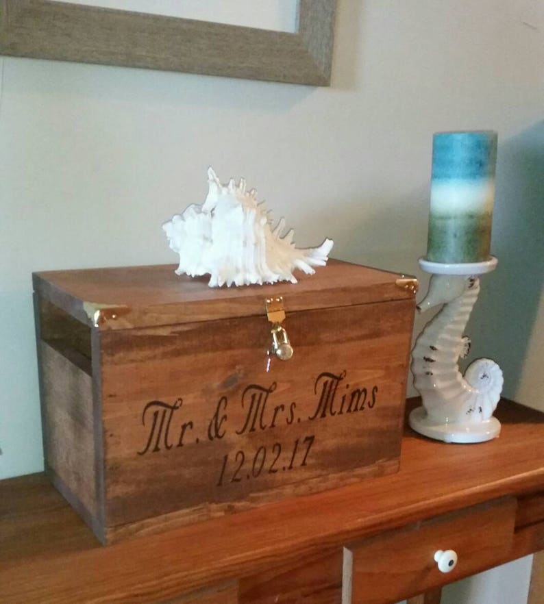Personalized Wedding Card Box X-large Rustic Wedding Card - Etsy