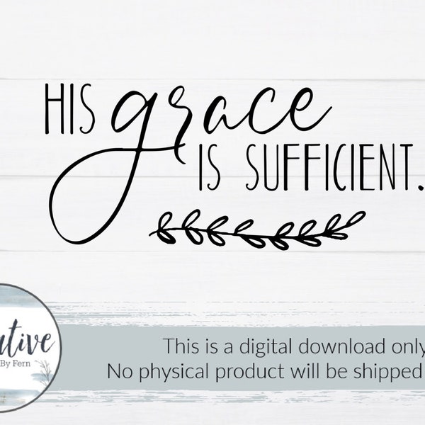 Grace is Sufficient - Etsy