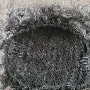 Silver and Grey Afro Puff Drawstring Ponytail - Etsy