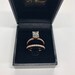 14K Rose Gold Diamond & Monzonite Engagement Ring Set - Etsy