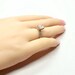 14K Rose Gold Diamond & Monzonite Engagement Ring Set - Etsy