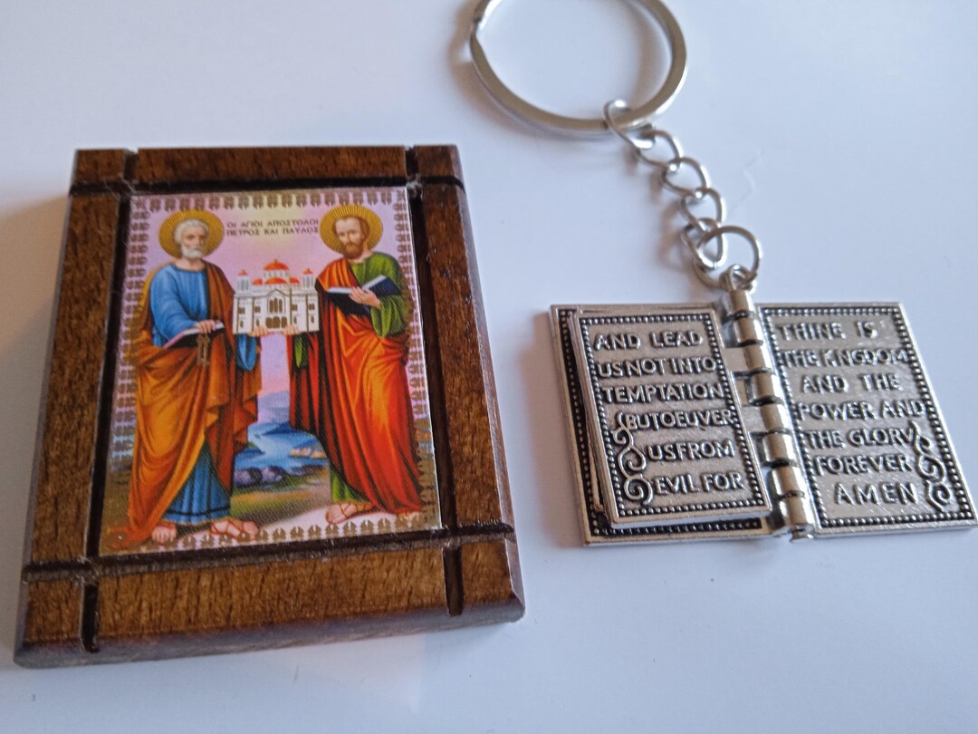 Religious Set, Metal Bible With Magnet Icon, Bachkovo Monastery ...