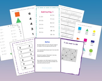 Printable Math Game PDF popsicles kindergarten printable | Etsy
