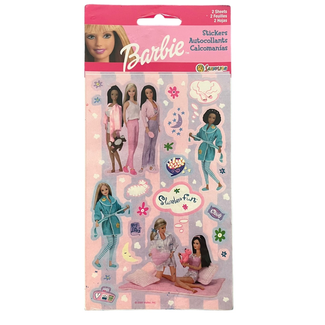 Y2K Barbie Stickers NIP, Vintage Sandylion 2000 - Etsy Canada