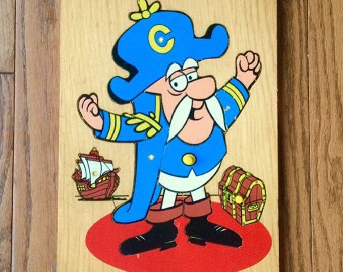 Fisher-price Captain Crunch Wooden Puzzle 1970s - Etsy