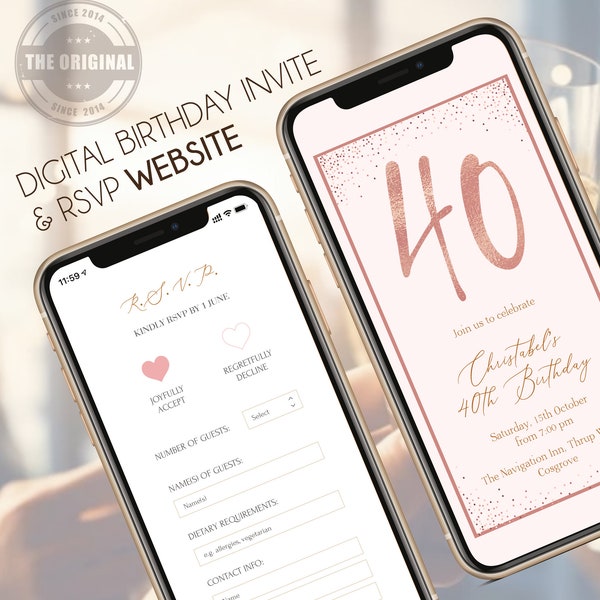 Rsvp Birthday Invitation - Etsy