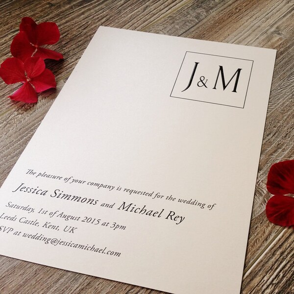 Raised Print Wedding Invitations - Etsy