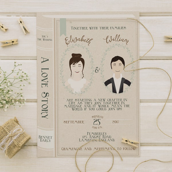 Literary Wedding - Etsy