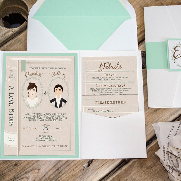Booklet Invitations - Etsy