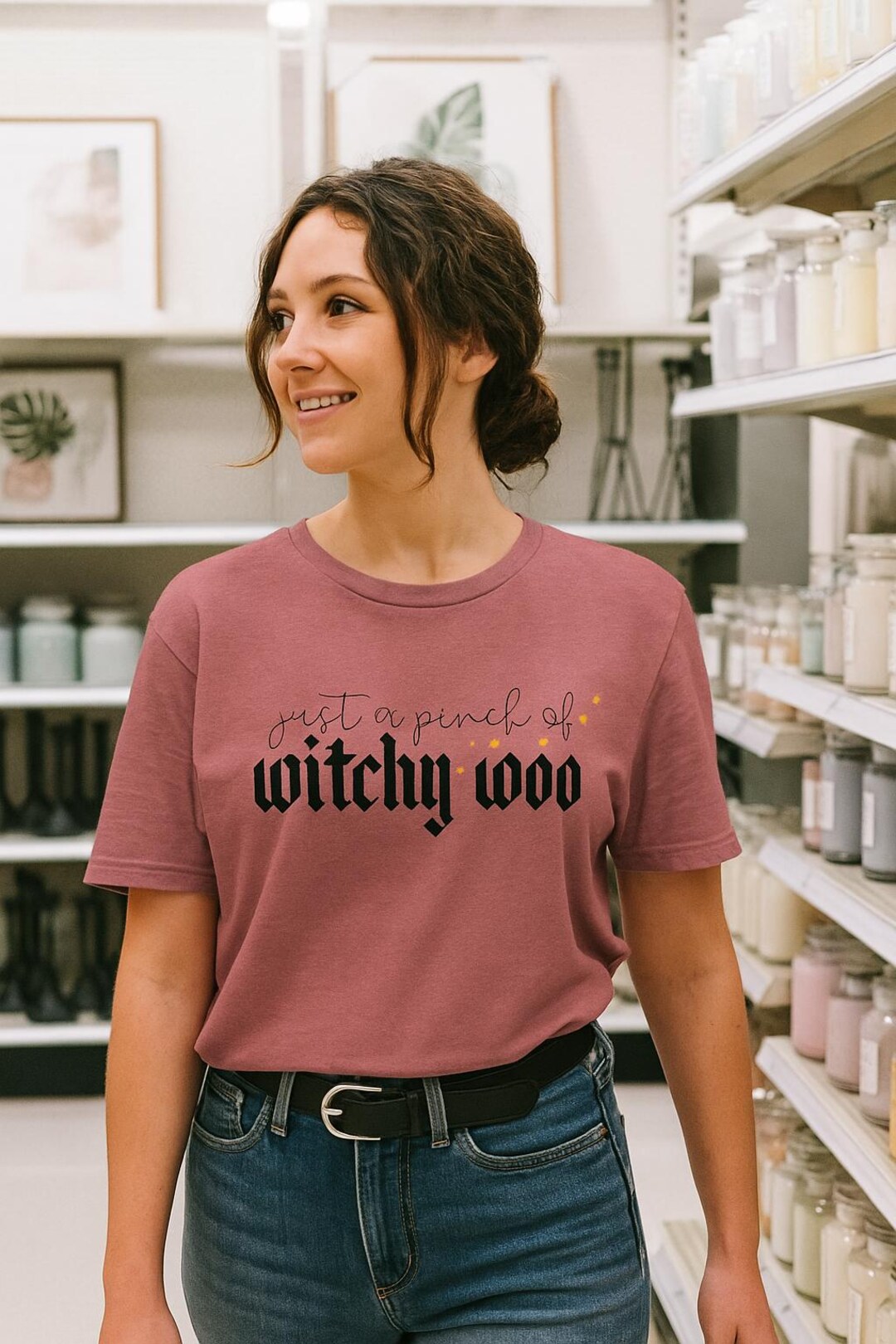 Witch Graphic T-shirt, Halloween Tee, Unisex Shirt, Witchy Top ...