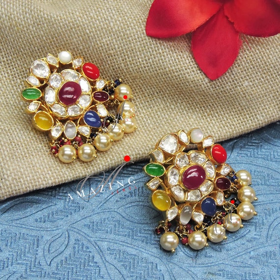 Navratna stone earrings store