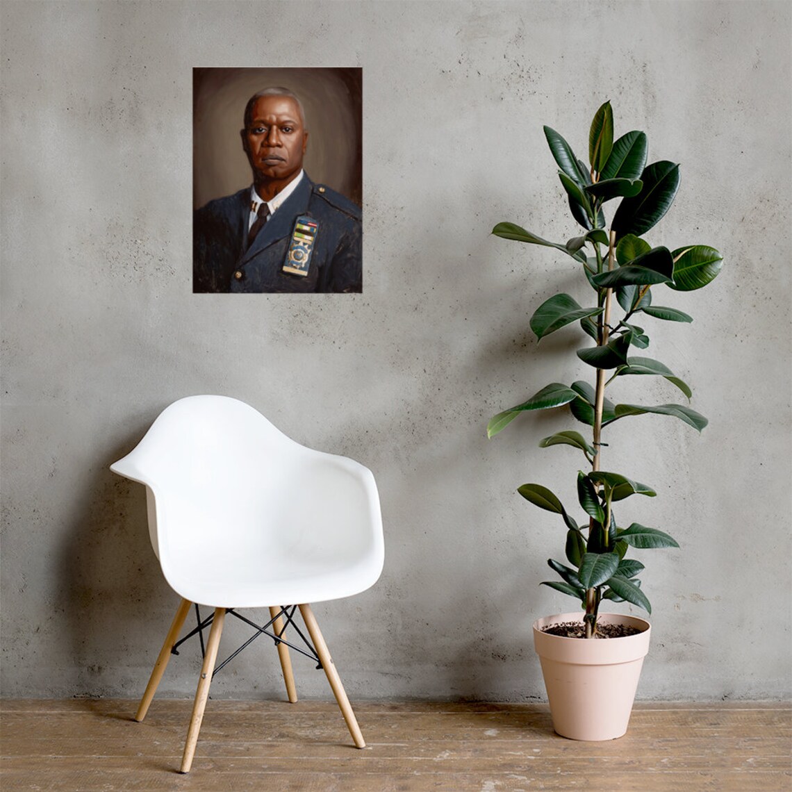 Brooklyn Nine-nine Captain Holt Portrait as Painted by Terry - Etsy