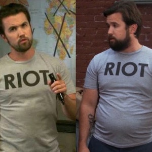 Mac Riot Shirt - Gray - It's Always Sunny in Philadelphia - Etsy