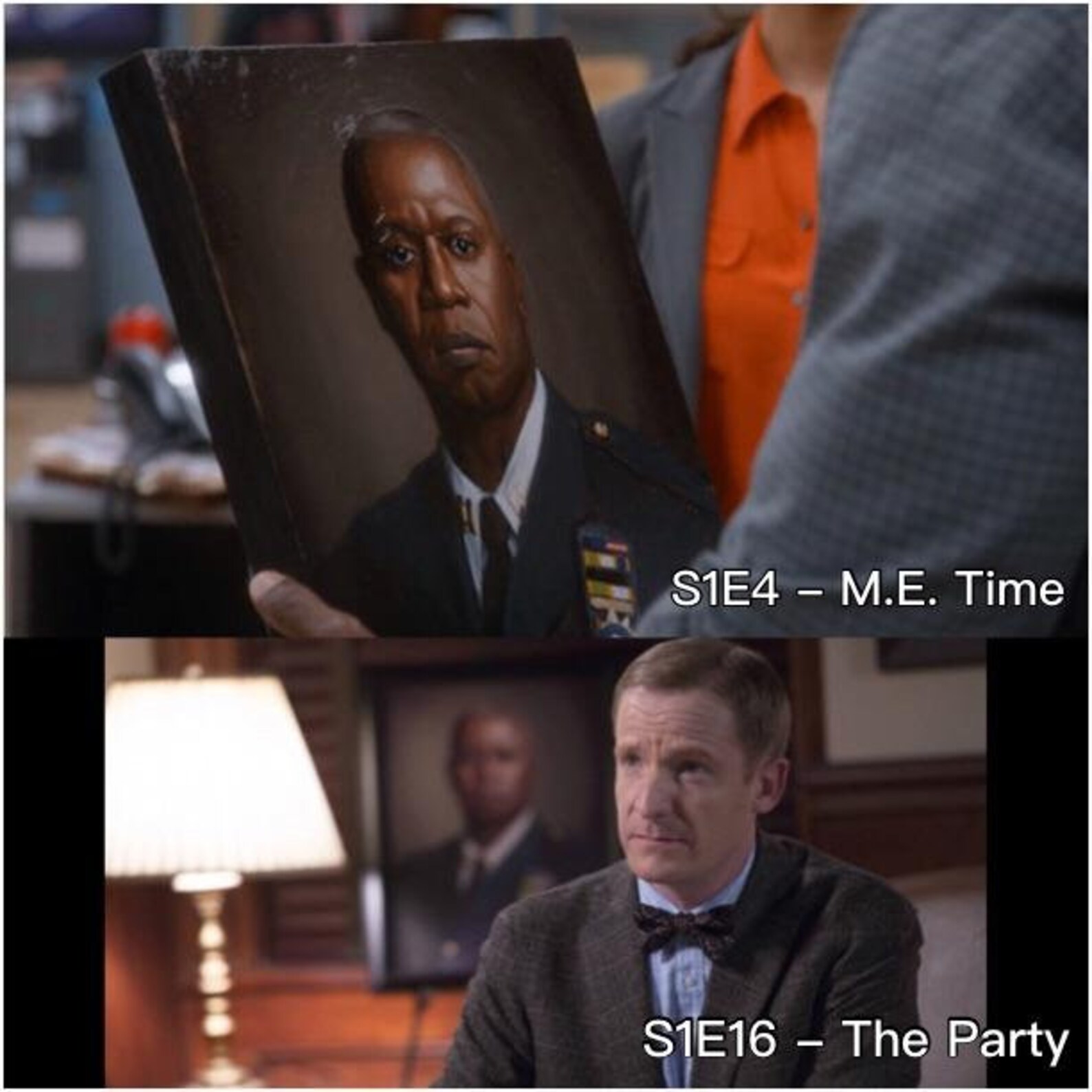 Brooklyn Nine-nine Captain Holt Portrait as Painted by Terry - Etsy