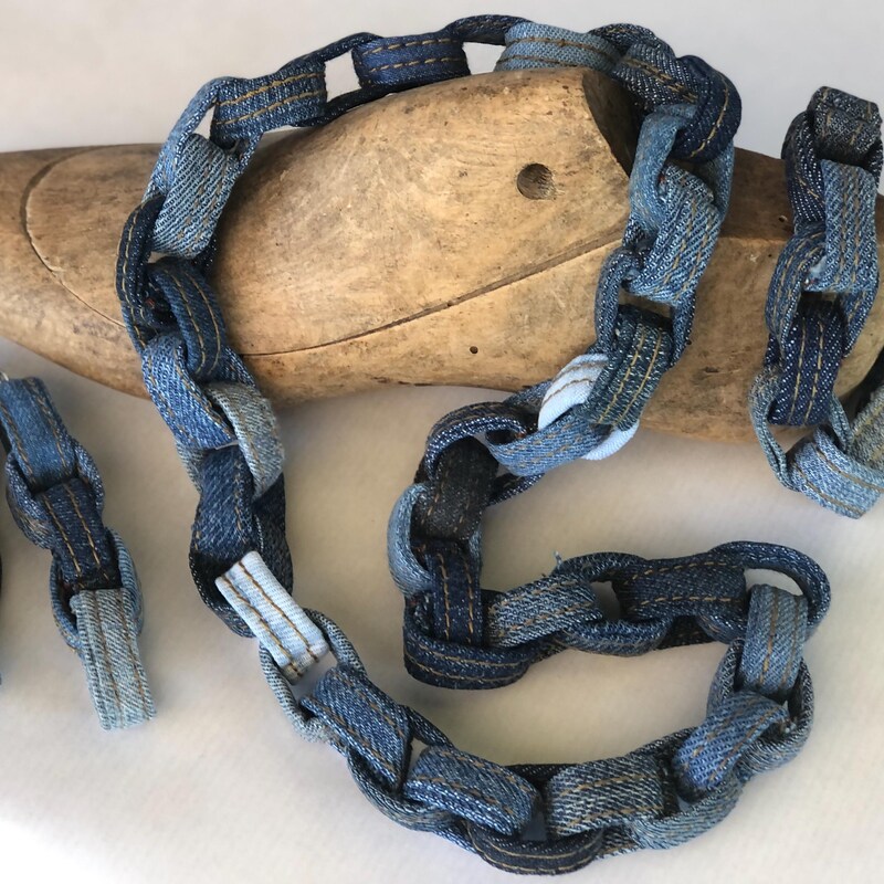 Jeans Necklace - Etsy